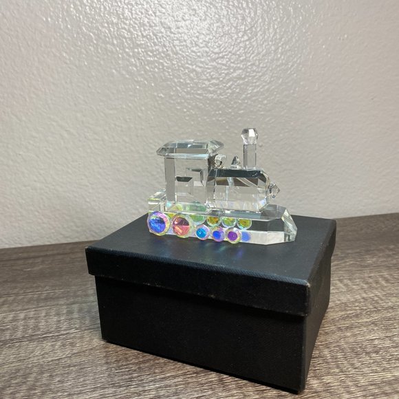 Bombay | Holiday | Bombay Crystal Glass Steam Locomotive Train Ornament ...